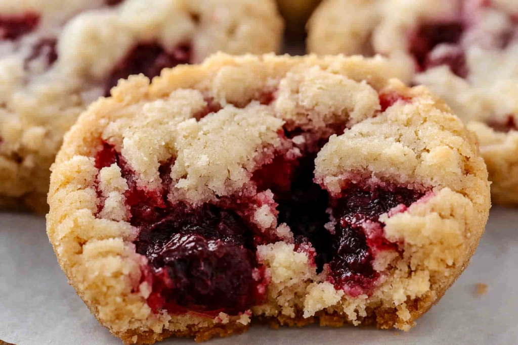 Raspberry Crumble Cookies - Recipes Mentor