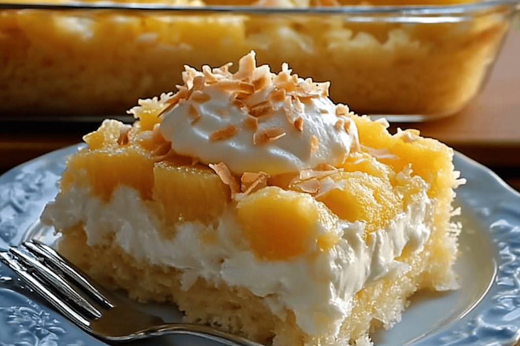 Pineapple Coconut Dream Cake - Recipes Mentor